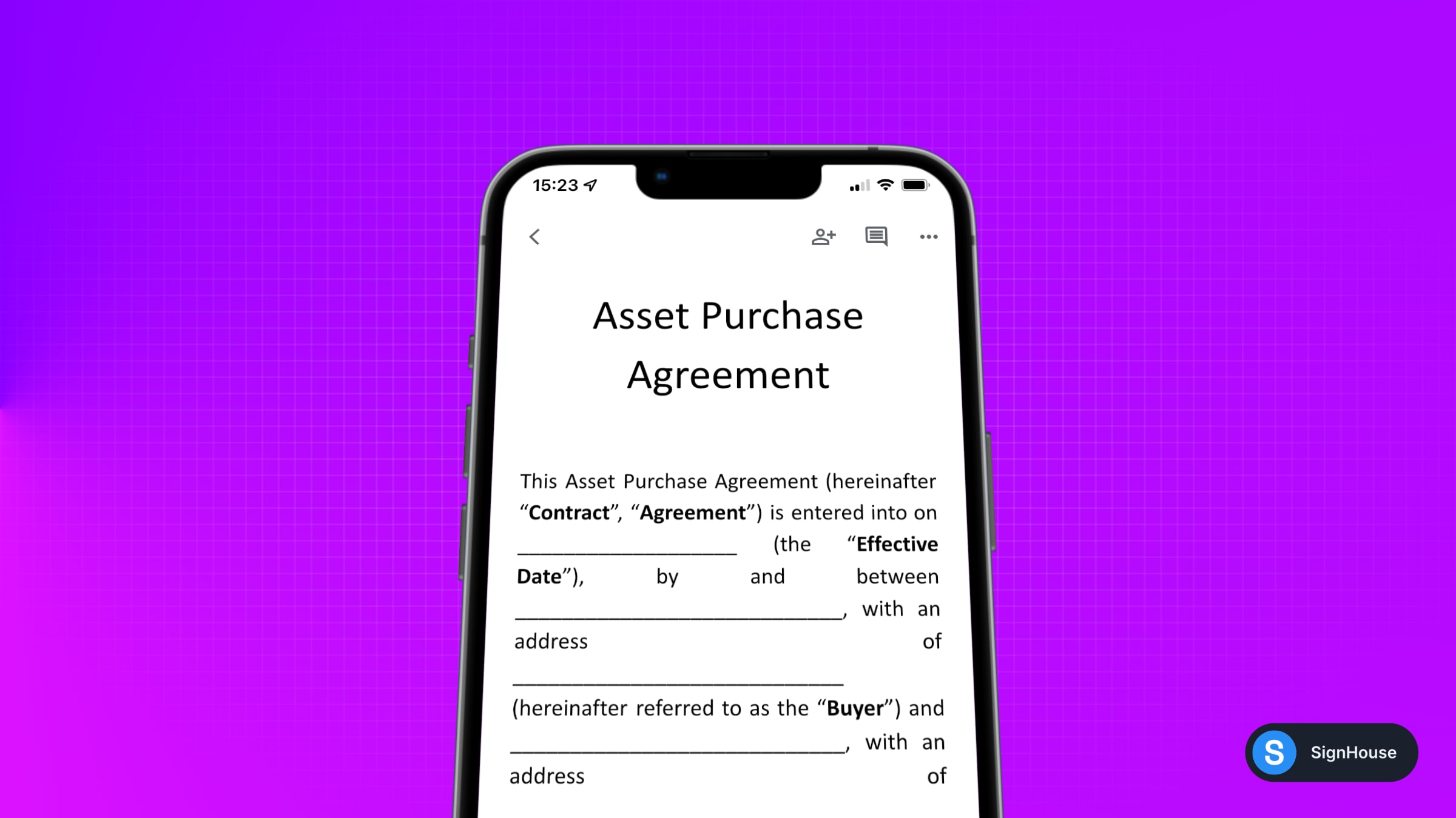 THE Working Asset Purchase Agreement Template (Free)